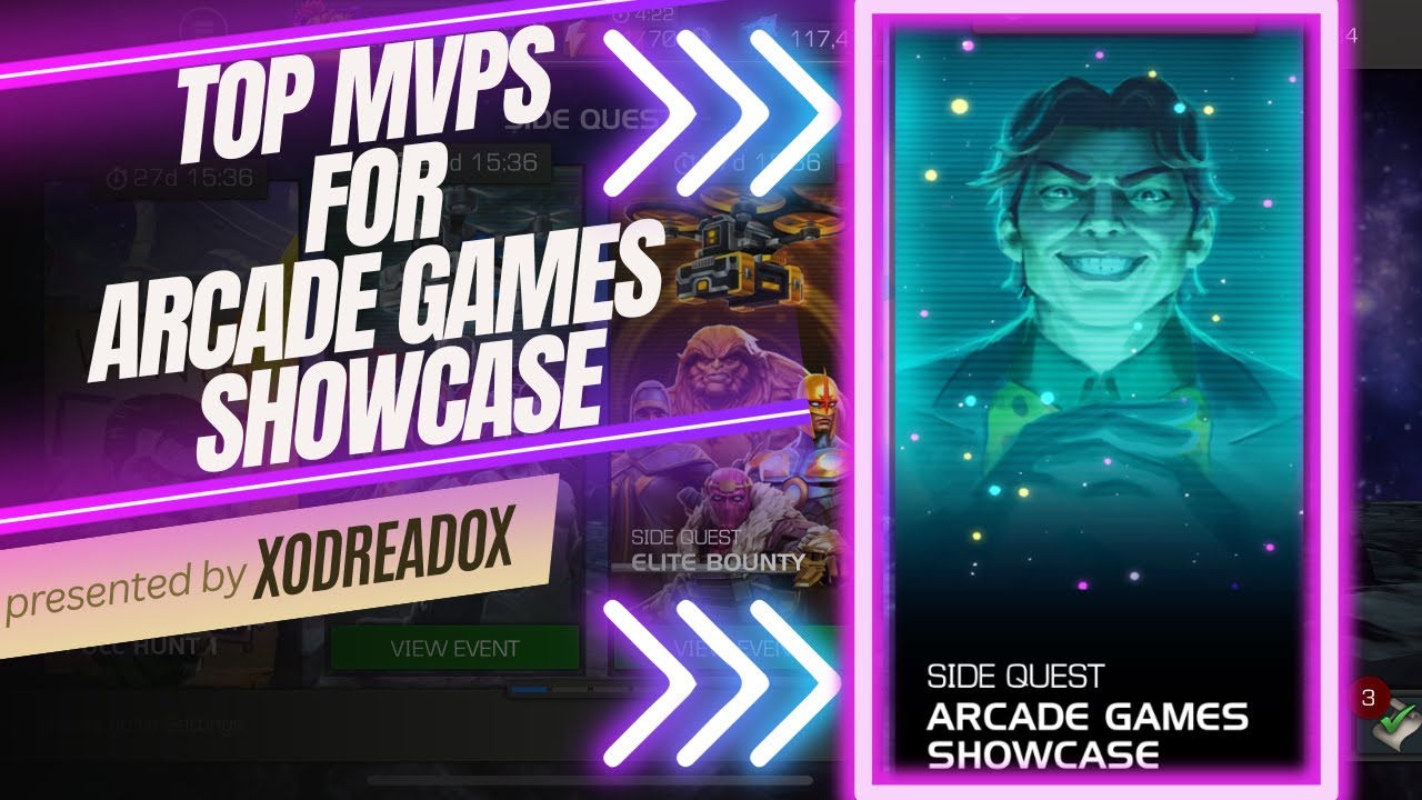 Top MVPs for Arcade Games Showcase #MCOC - YouTube