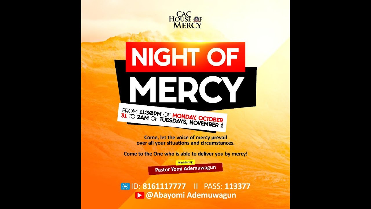 NIGHT OF MERCY: Crossover - October/November 2022 - YouTube