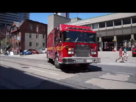 Toronto Fire High Rise & Hazmat 332 Responding - YouTube