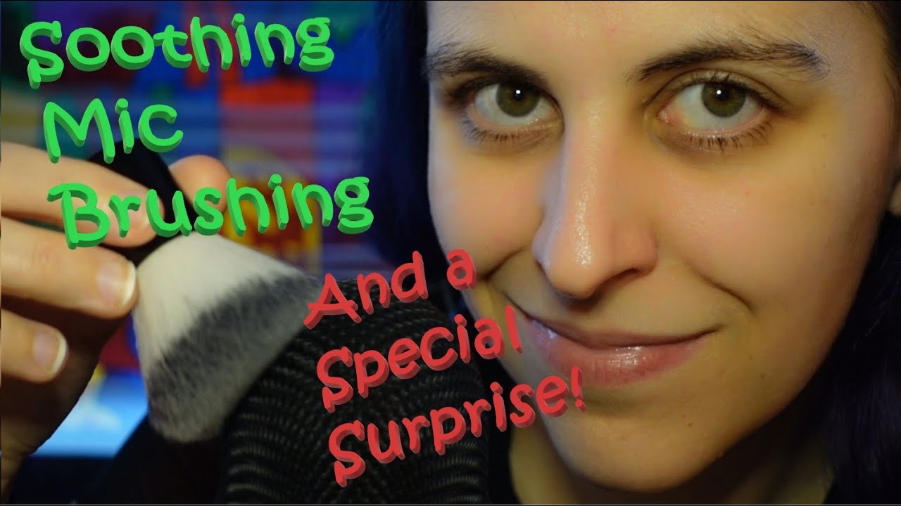 ASMR Soothing Mic Brushing With Whisper Ramble + A Special Christmas ...