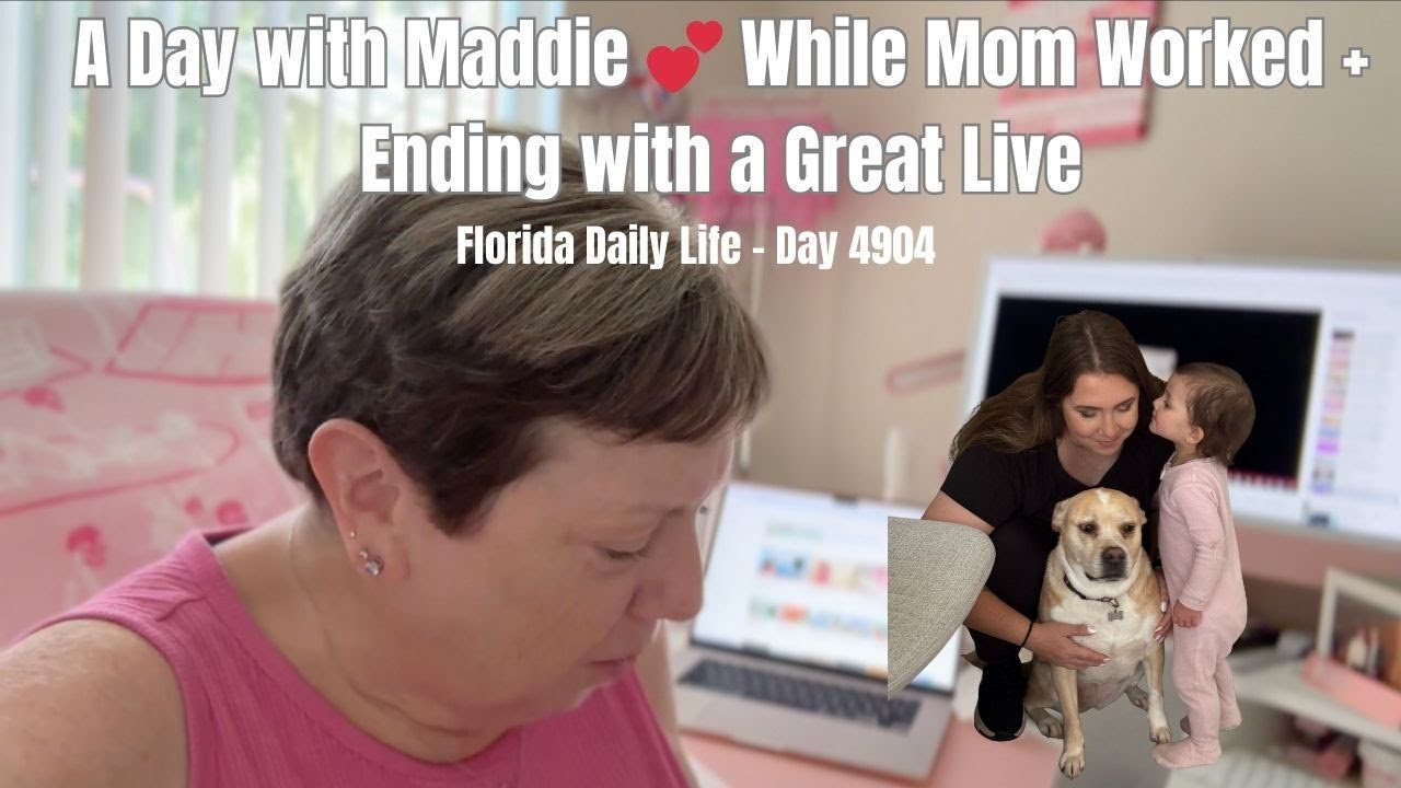 Florida Daily Life/A Day with Maddie 💕 While Mom Worked + Ending with a ...