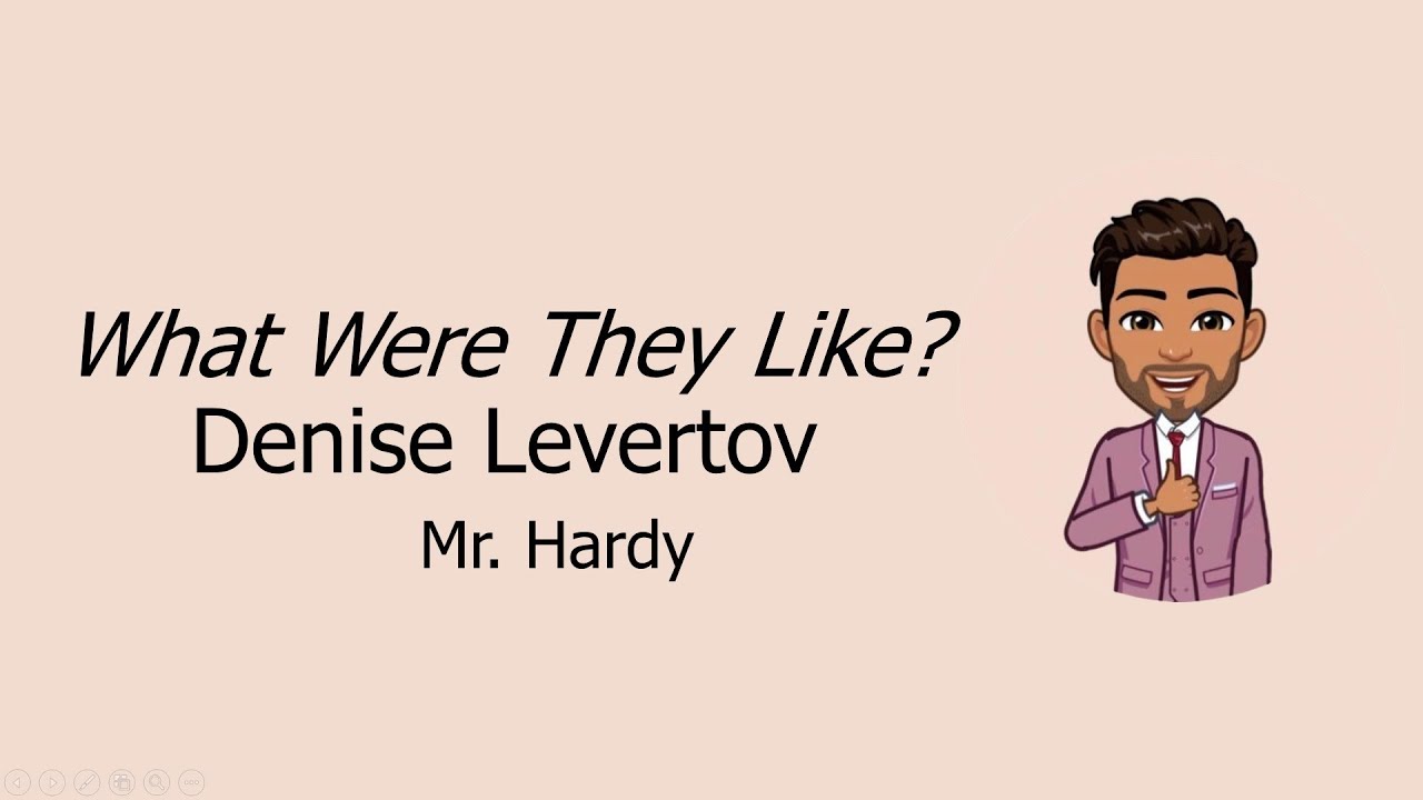 What Were They Like Poem Analysis Genius | Sitedoct.org