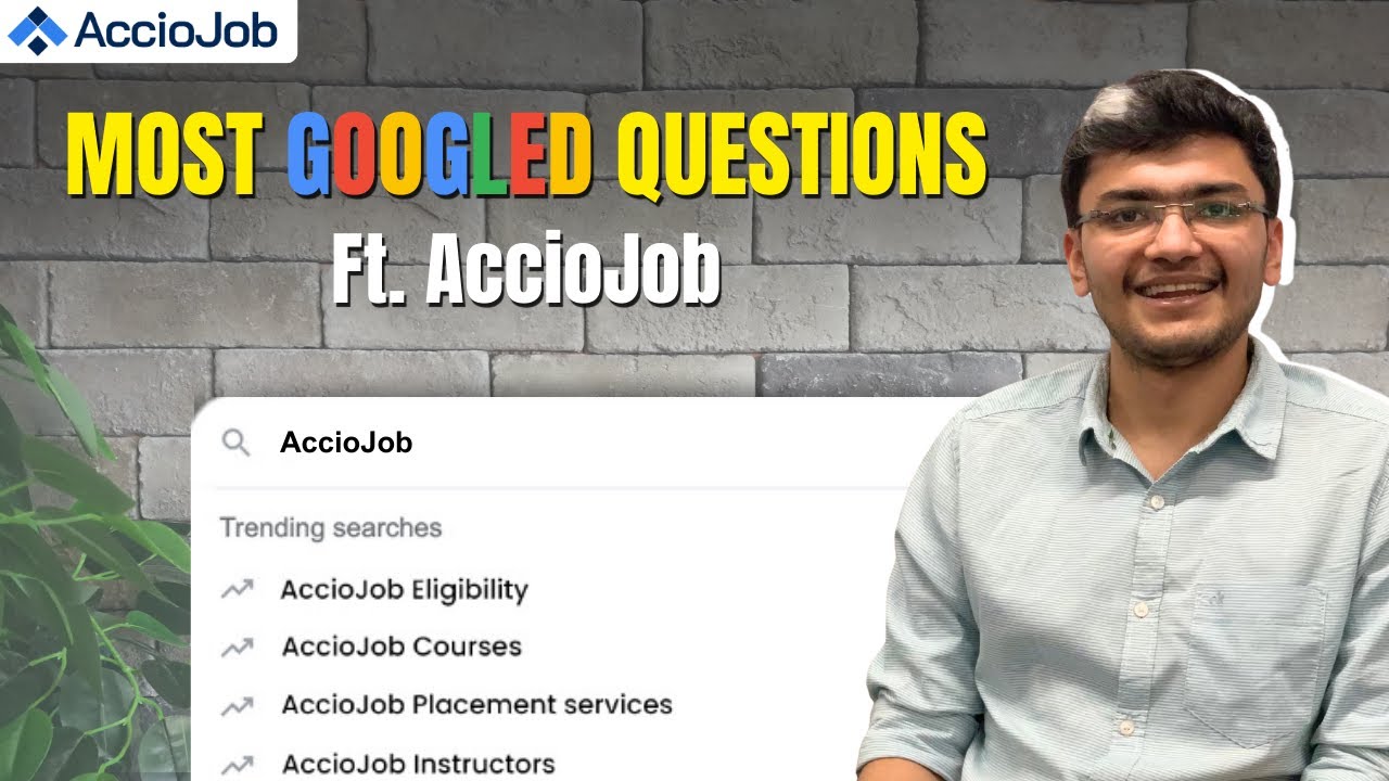 AccioJob CEO answers the Web's Most Searched Questions - YouTube