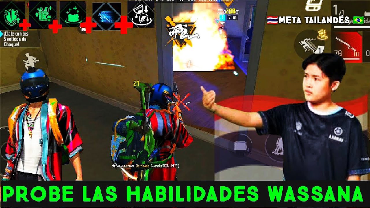 Probé Las Habilidades De Wassana el Meta Tailandés - Free Fire - YouTube
