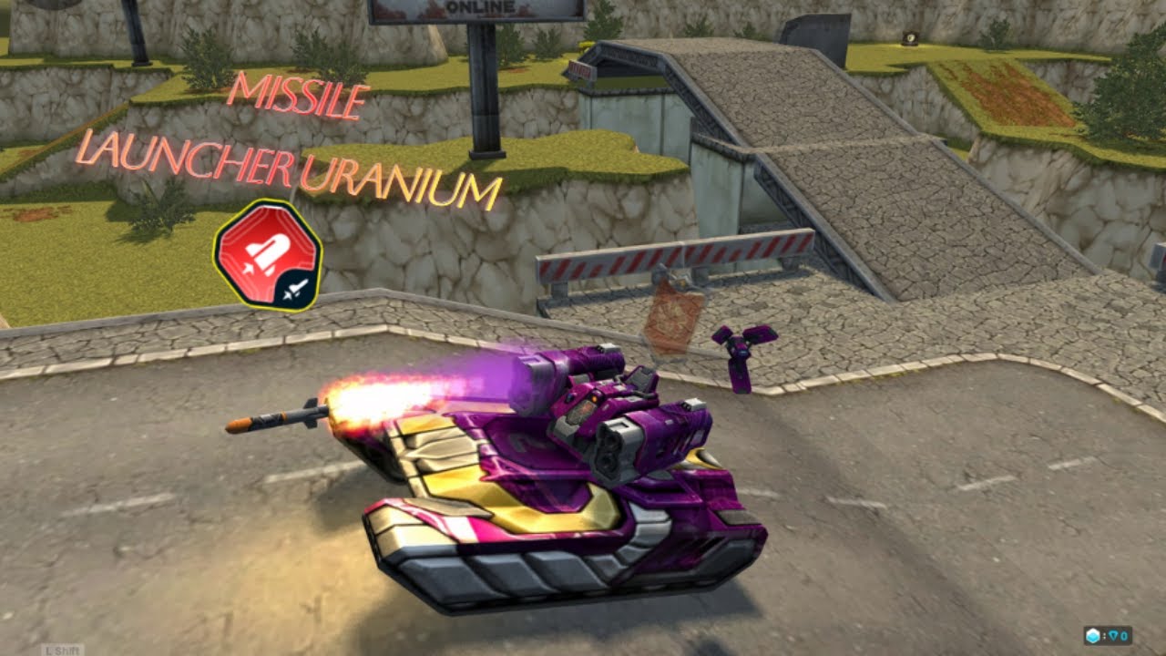 Tanki Online Striker | Missile Launcher Uranium Augments !Review ...
