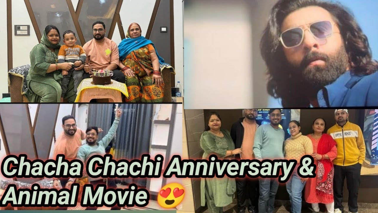 Chacha Chachi Anniversary & Animal Movie Dekh Li 😍 - YouTube