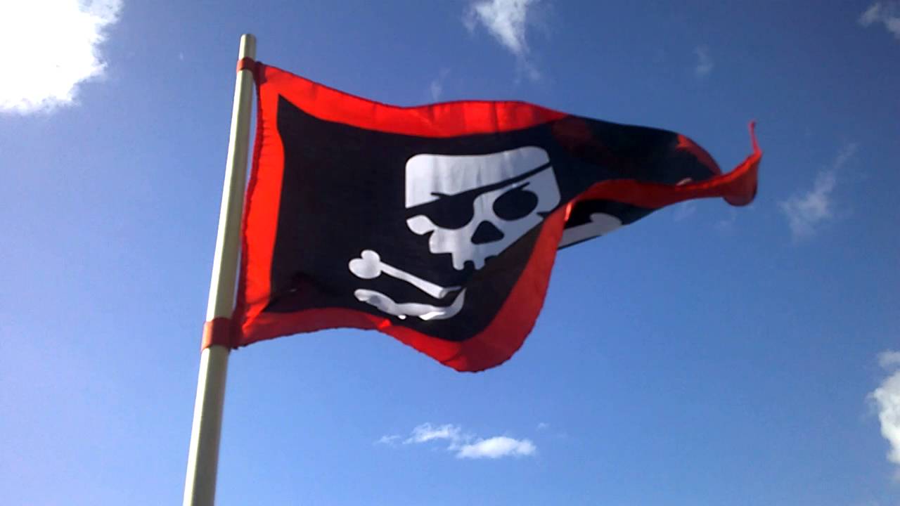 Pirate Flag Flying