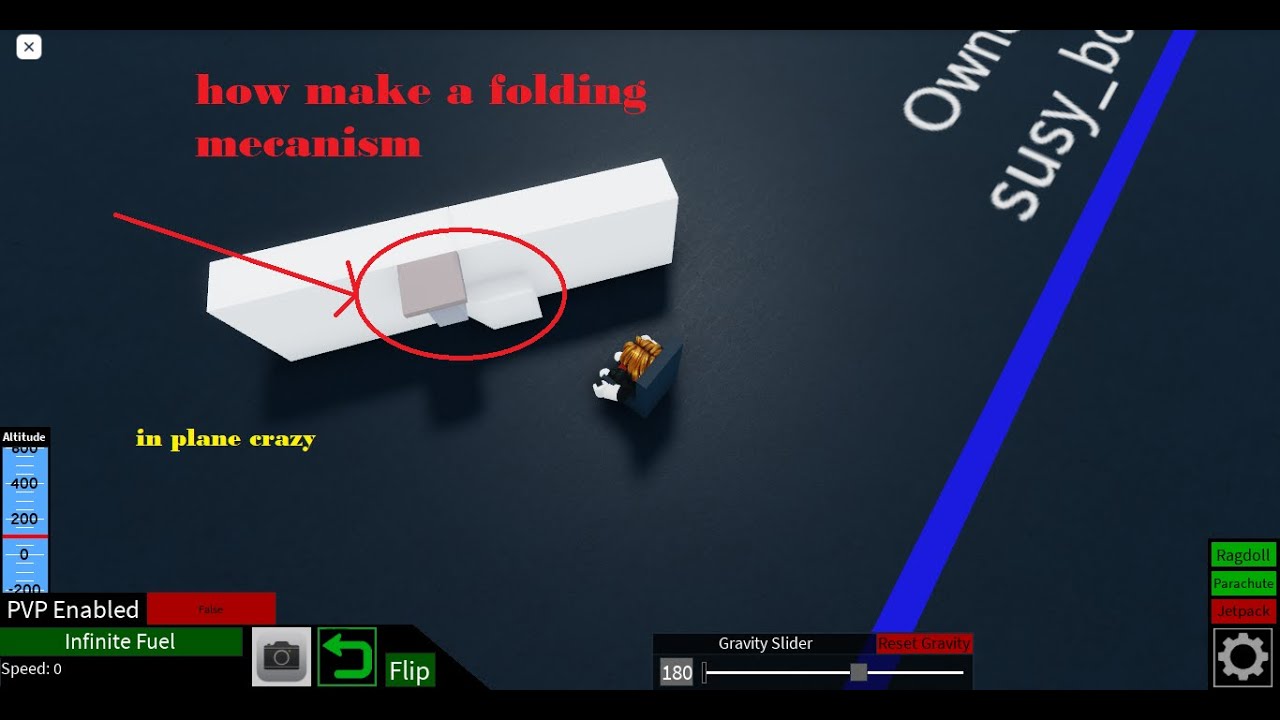 how to make a simple folding mechanism plane crazy tutorial - YouTube