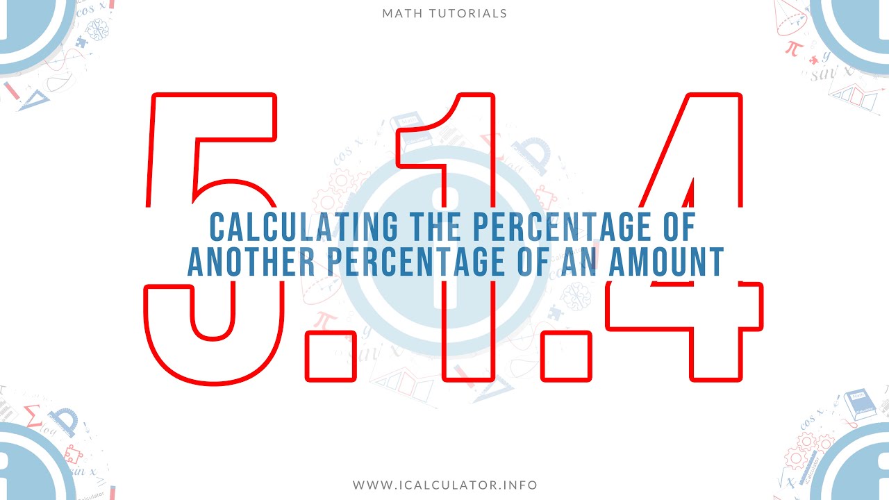 5.1.4 - Calculating the Percentage of another Percentage of an Amount ...