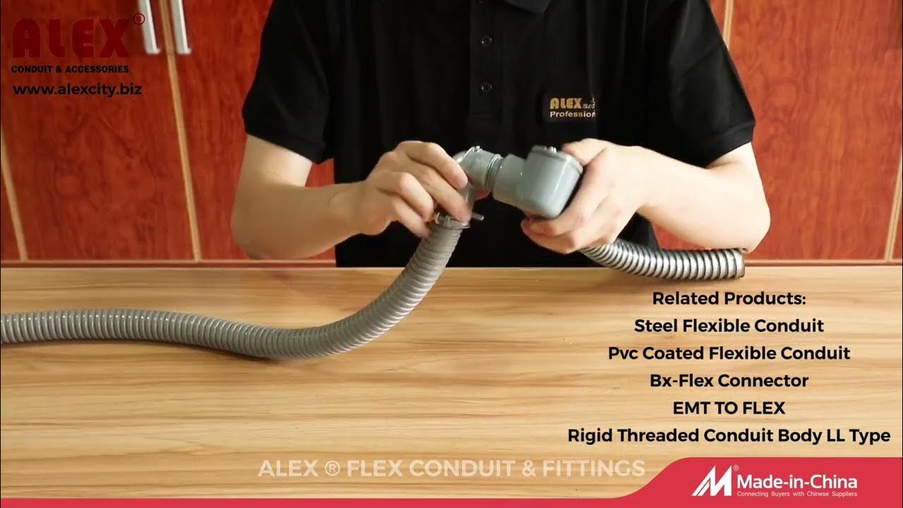 How to Install Steel Flexible Conduit/PVC Coated Flexible Conduit/Bx ...