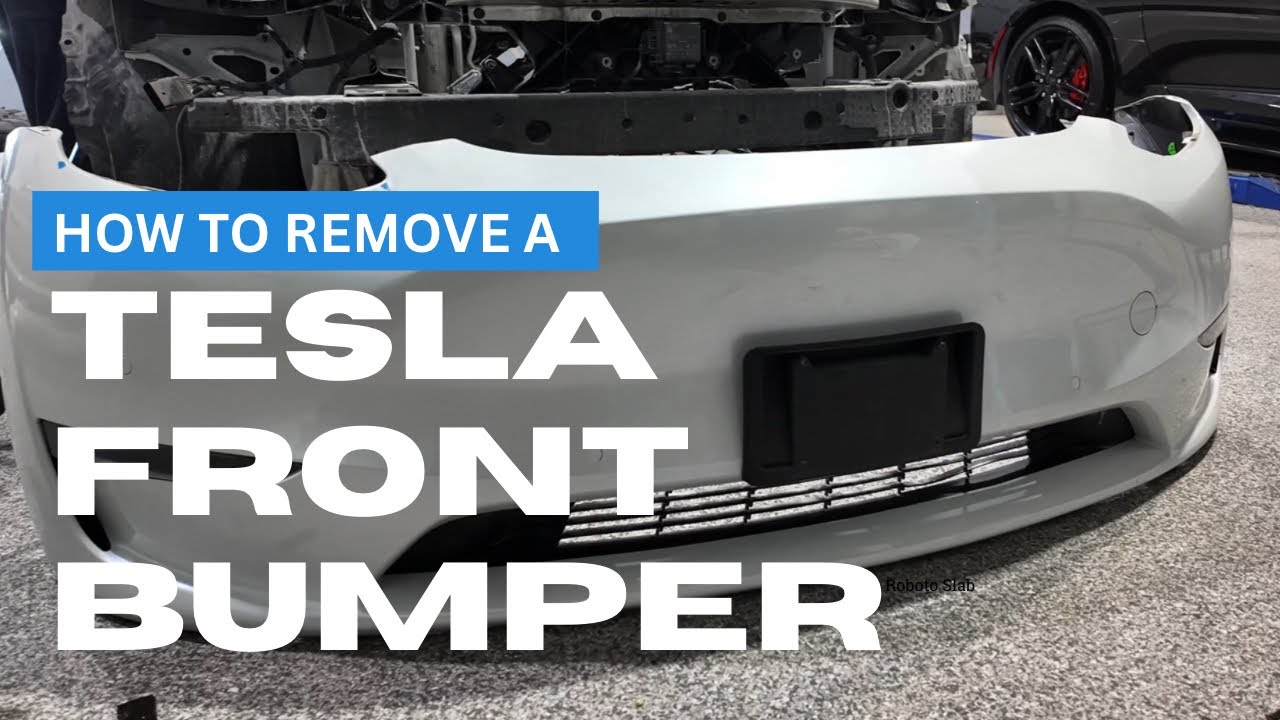 How to Remove a Tesla Model 3 Front Bumper - Step-by-Step - YouTube