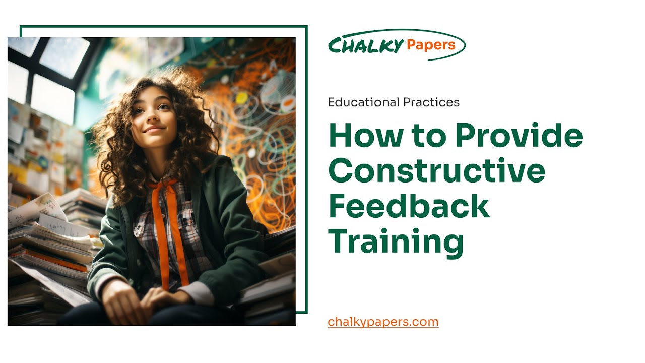 How to Provide Constructive Feedback Training - Essay Example - YouTube