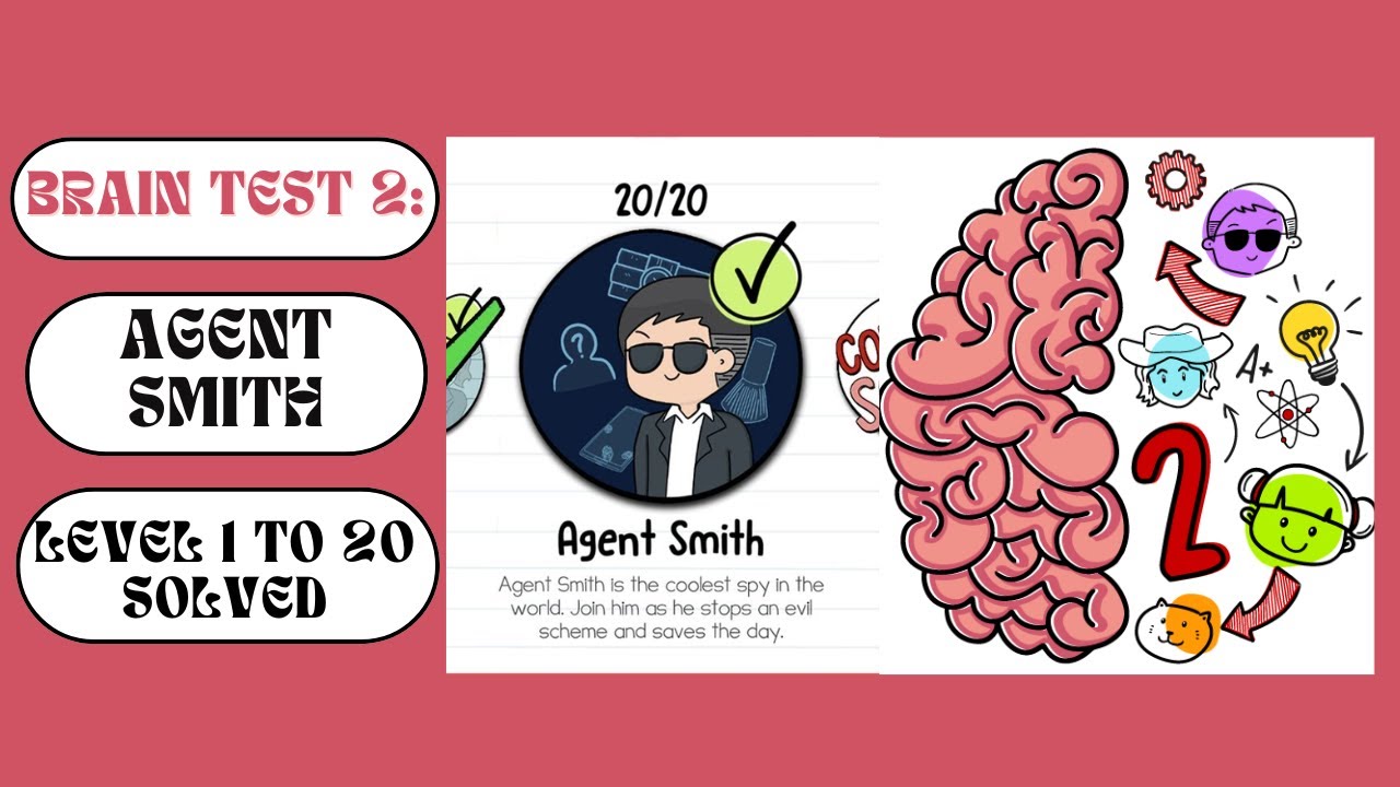 Brain test 2: Tricky stories | Agent Smith | All Levels Solved - YouTube