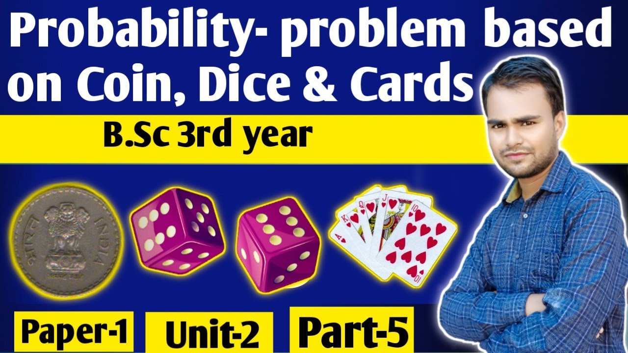 Probability- problem based on Coin, Dice & Cards || Dnk sir - YouTube