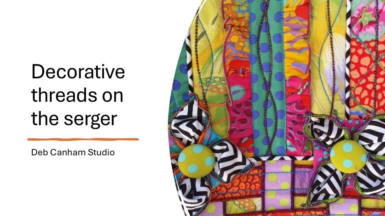 Decorative Threads on the Serger FB50 - YouTube