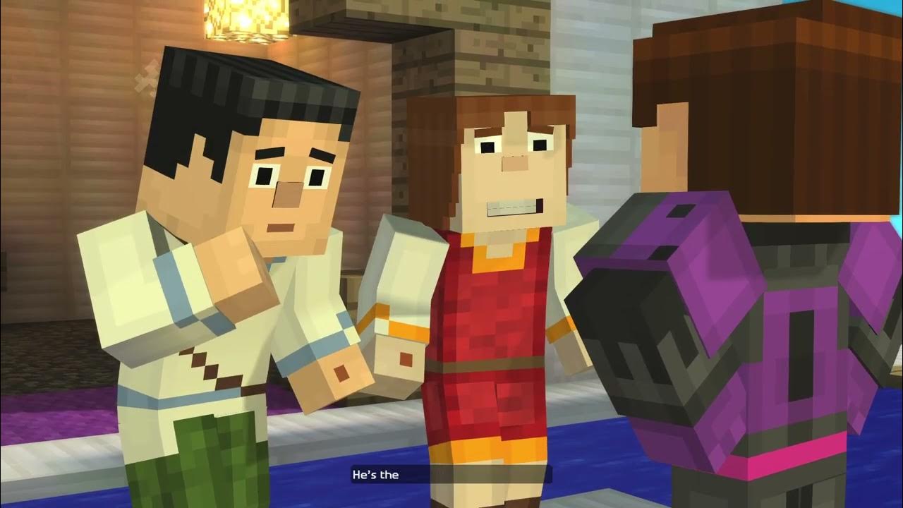 Minecraft Story Mode Season 1 Episode 5 Walkthrough (Male Jesse) V1 Part 2/3 - YouTube