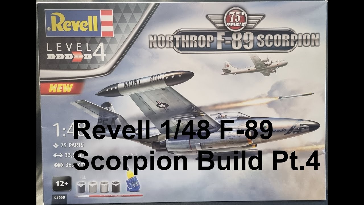 Revell 1/48 F-89 Scorpion Build Pt.4 - YouTube