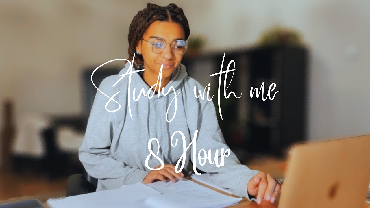 Study with me live!| 8 hour| Promodoro method| Background noises- no ...