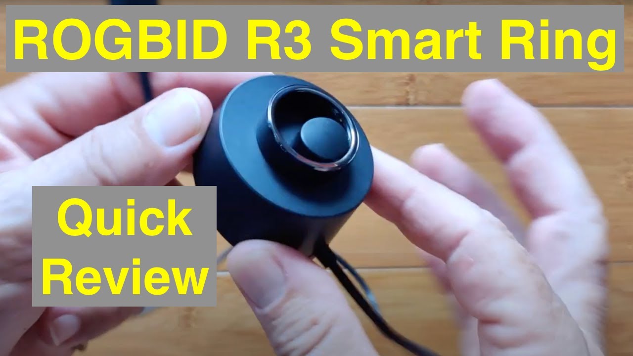 ROGBID R3 Smart Ring with Touch Control, Visual Alarm, Health and ...