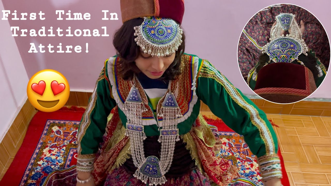 I wore my Cultural Dress! Trying on Gaddi Traditional Dress lwanchadi ...