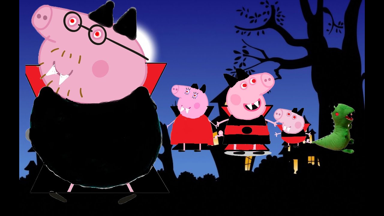 Peppa pig Vampire Finger family/ Nursery rhymes - YouTube