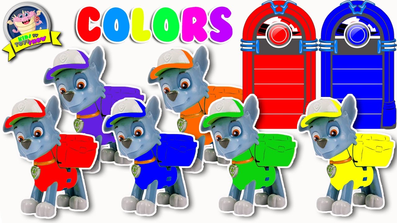 PAW PATROL Learn Colors with Garage #Colours for Kids Learning Videos ...