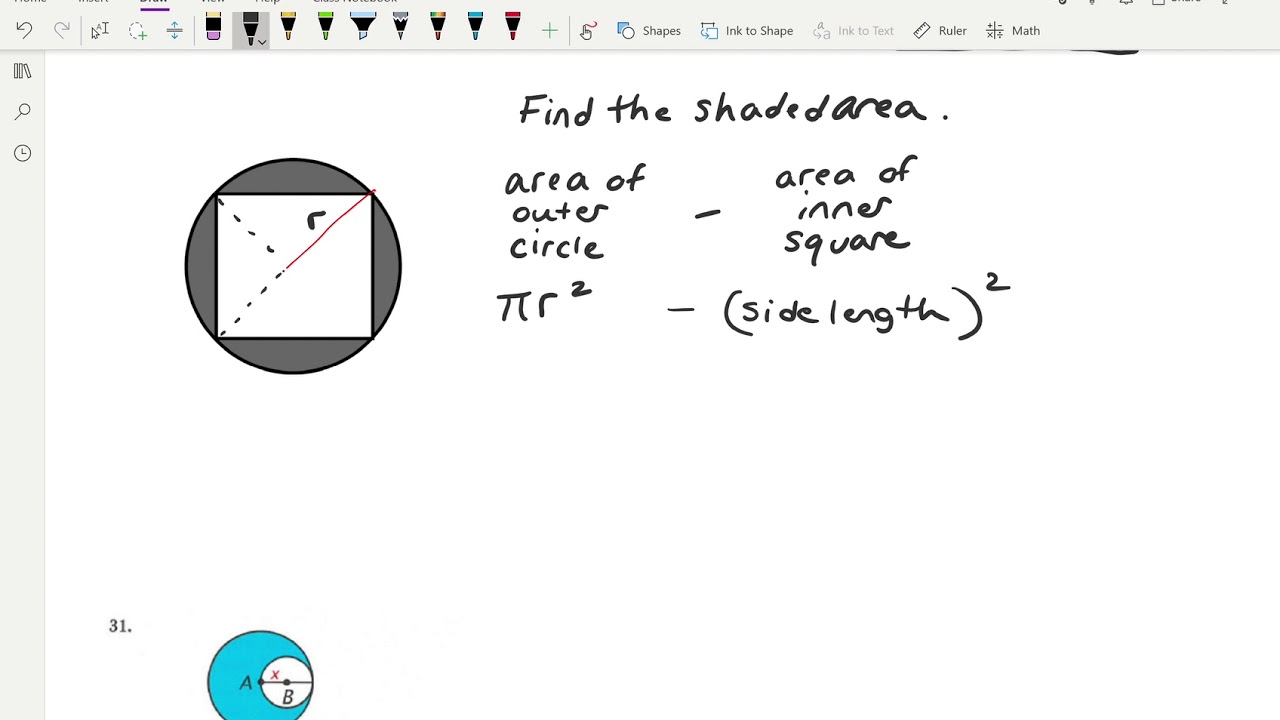Polygons & Circles 03 Circle Minus Square - YouTube