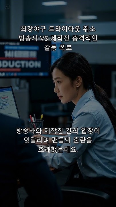 "최강야구 트라이아웃 취소?! 방송사 VS 제작진, 충격적인 갈등 폭로!" #최강야구 #트라이아웃취소 #JTBC #장시원PD #트라이아웃논란 #스포츠예능 #야구 #프로야구 ...