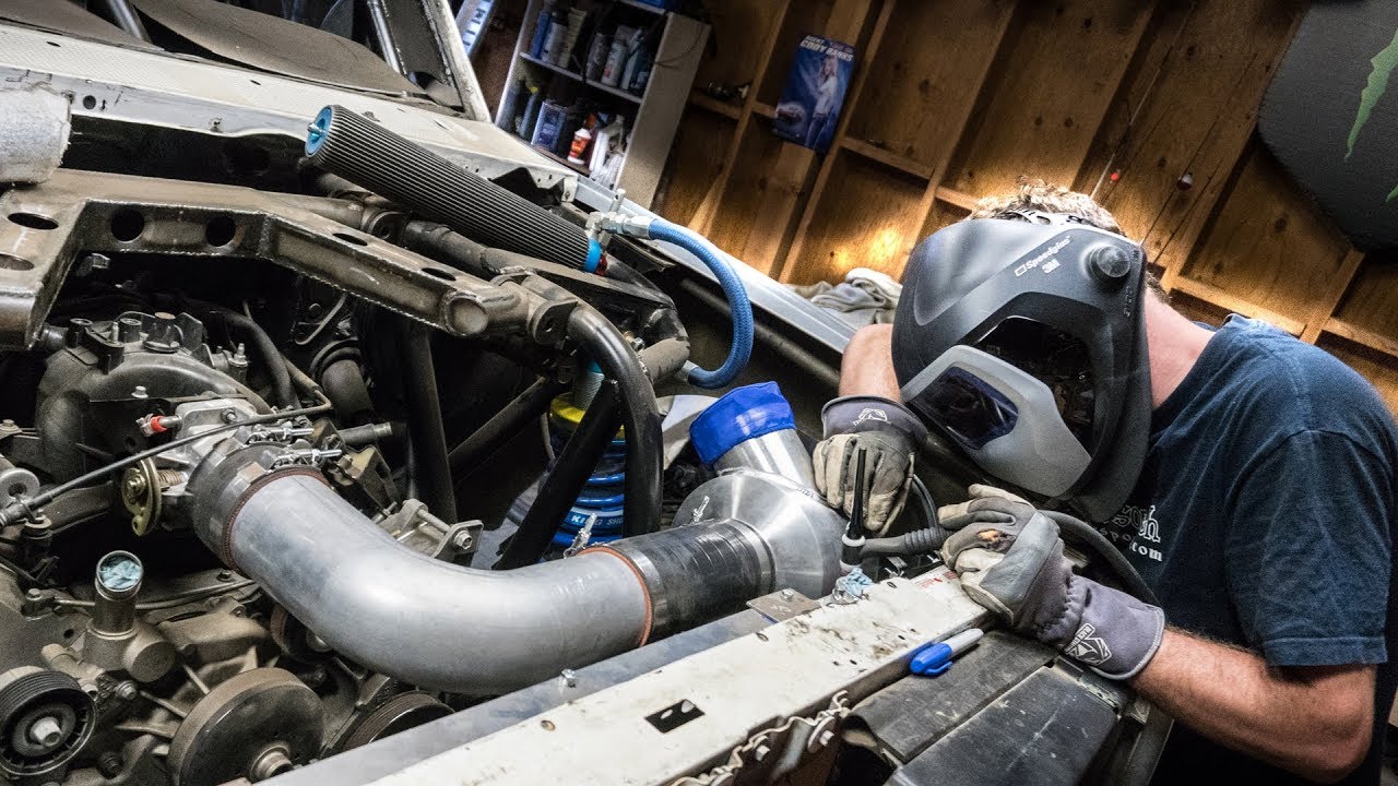 F150 Prerunner Build : Intake and Spare Tire Mount - YouTube