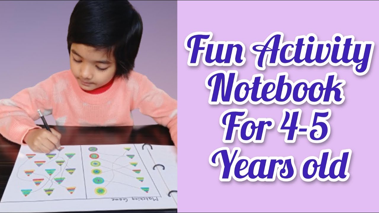 || Fun Activity Notebook for 4-5 years old || - YouTube
