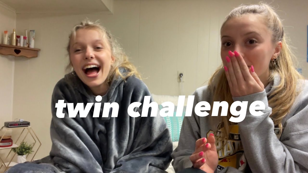 twin challenge with my twin. - YouTube