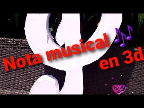 Nota musical En 3D 🎶 | Clave de Sol - YouTube