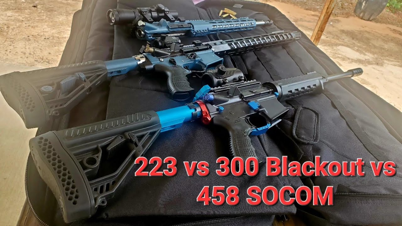 223 vs 300 blackout vs 458 socom vs watermelon. @oso4586 - YouTube