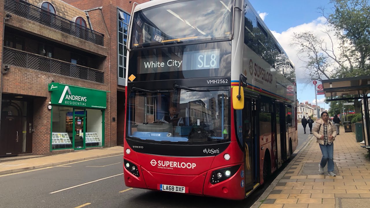 FULL ROUTE VISUAL | Metroline Route SL8 - White City to Uxbridge ...