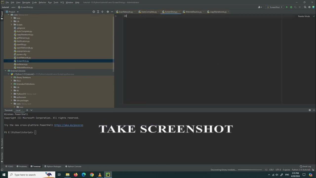 Python programming to take screenshot|Lập trình chụp màn hình bằng ...
