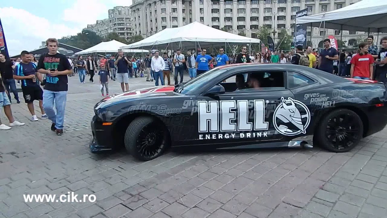 Cool car exhaust sound - Hell Energy Drink car - YouTube