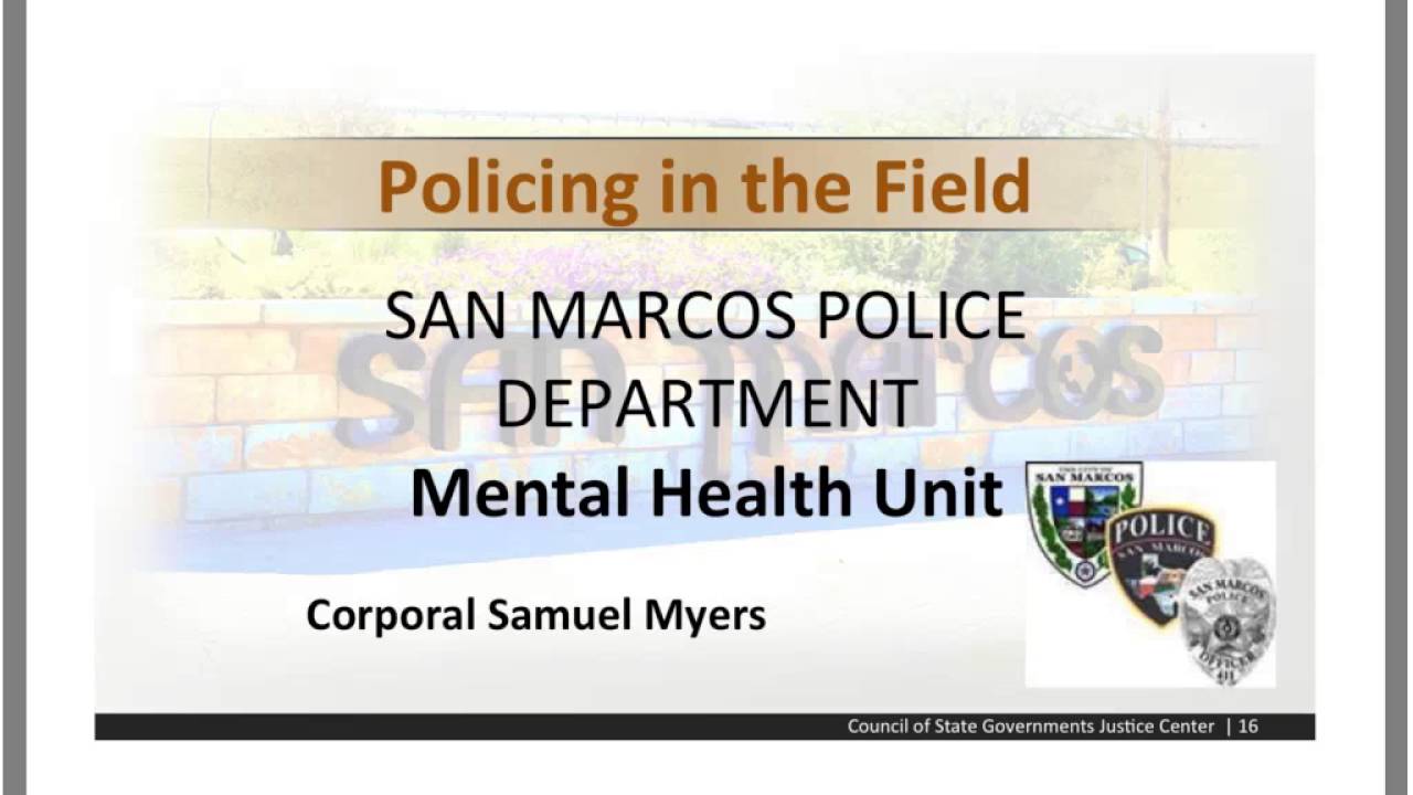 Police Mental Health Collaboration Programs, a Different Way of ...