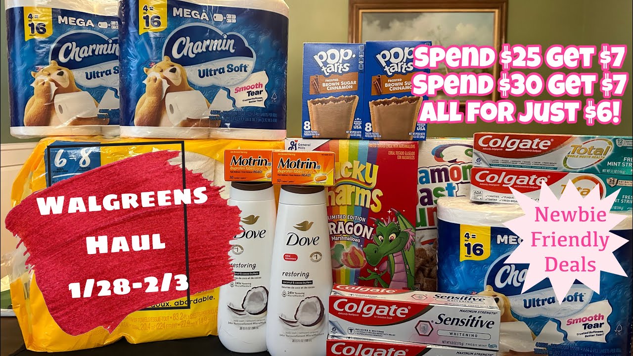 WALGREENS HAUL 1/28-2/3 | NEWBIE FRIENDLY DEALS | ALL FOR JUST $6 ...