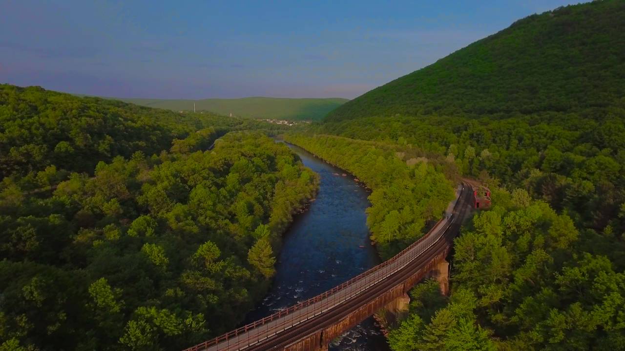 Pocono Mountain River, Pennsylvania | DJI Phantom 4 [4k] - YouTube
