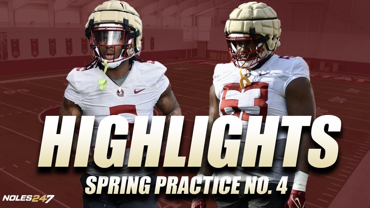 FSU Football Spring Practice | Day 4 Highlights - YouTube