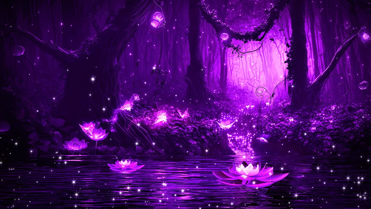 Peaceful Night 💜 Soothing Deep Sleep Music 🎵 FALL Into SLEEP INSTANTLY ...