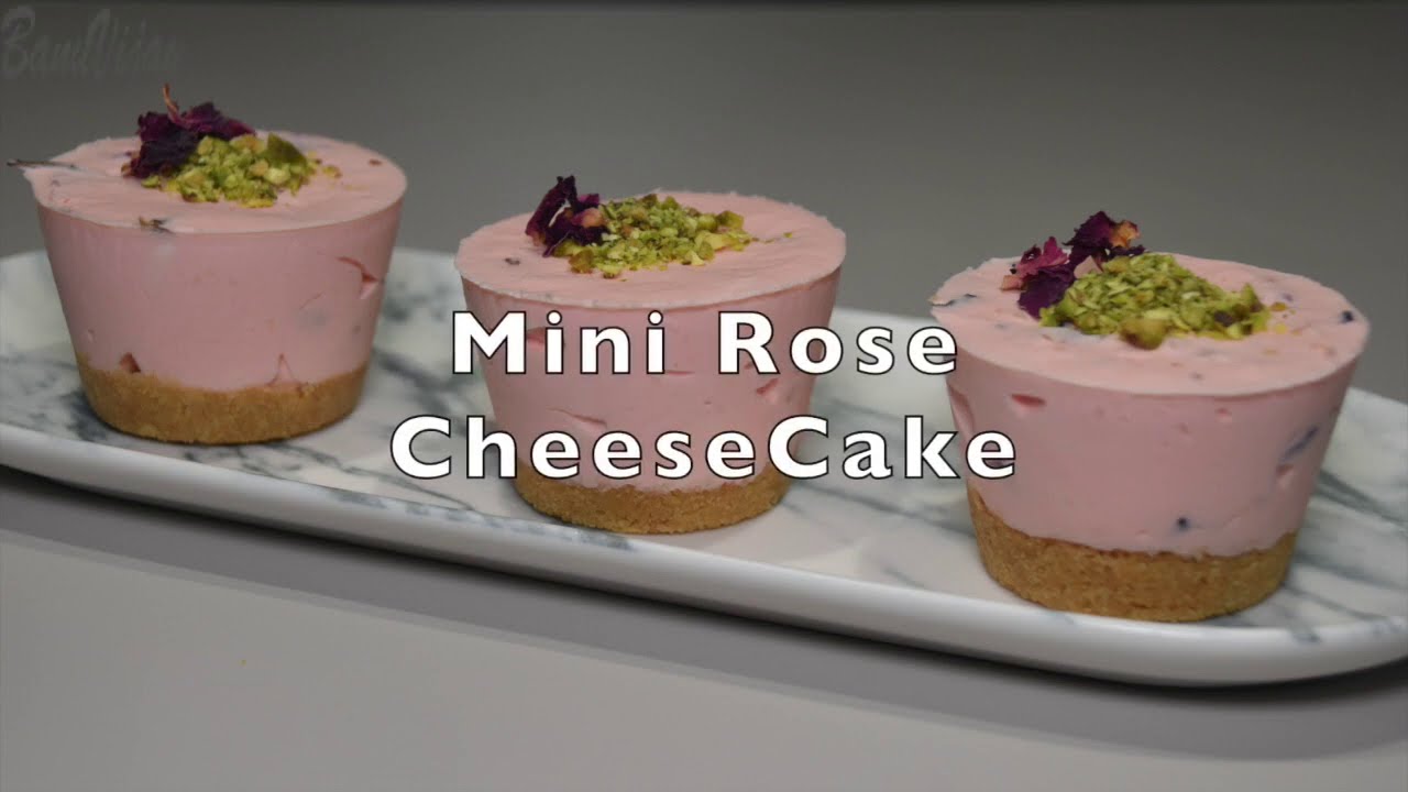 Mini Rose cheesecake | No Bake Cheesecake | Cheesecake - YouTube