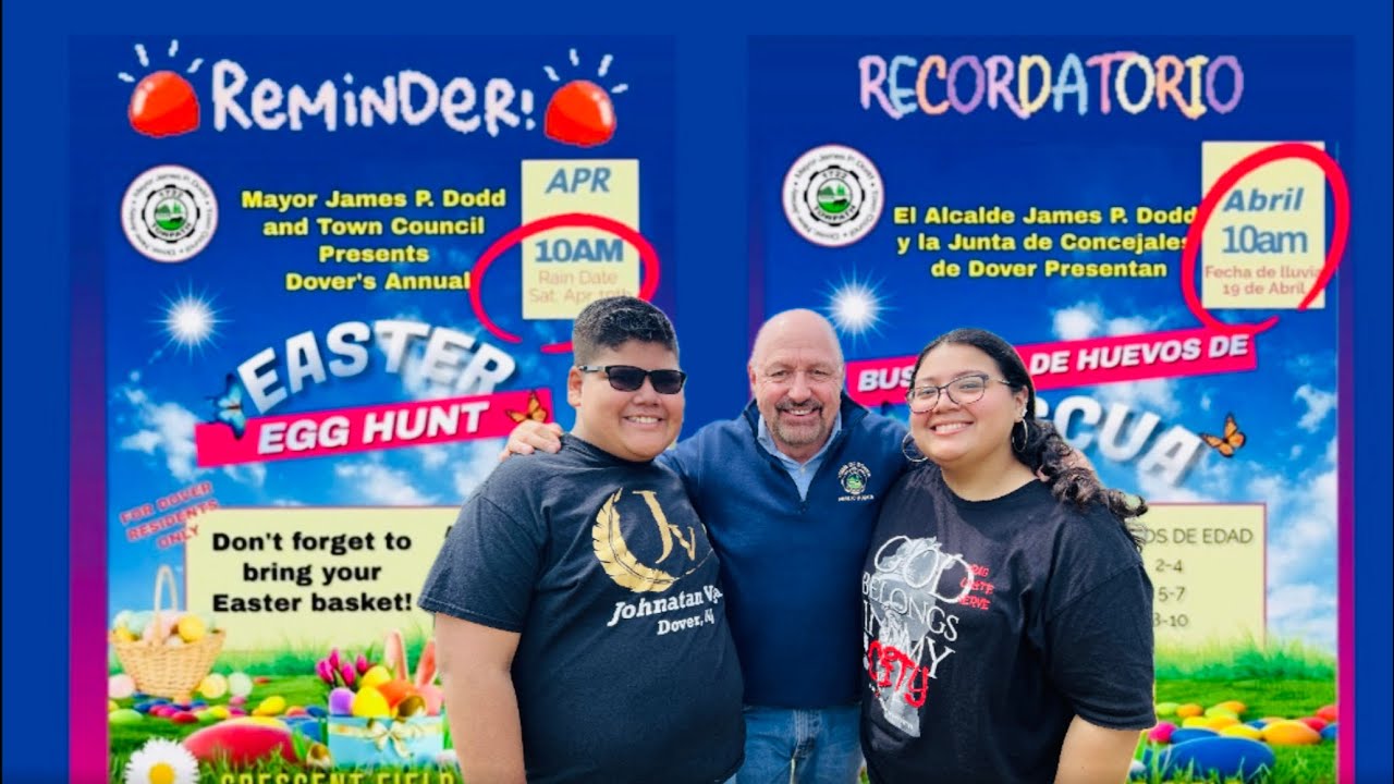 Easter Egg Hunt Dover NJ James P. Dodd Mayor - YouTube