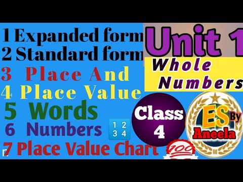Class 4 Maths Unit 1 New Edition/ Expanded & Standard form , Place And ...