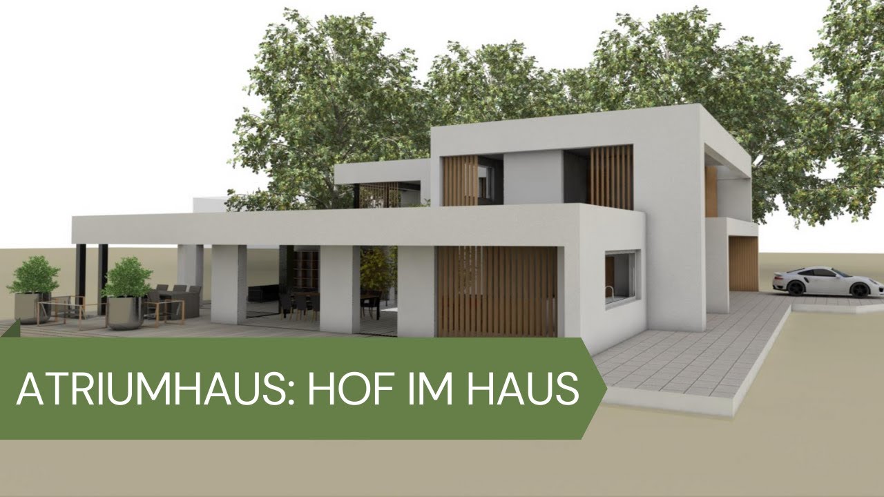 Architekt plant Atriumhaus - So holt ihr euch das Grüne ins Haus ...