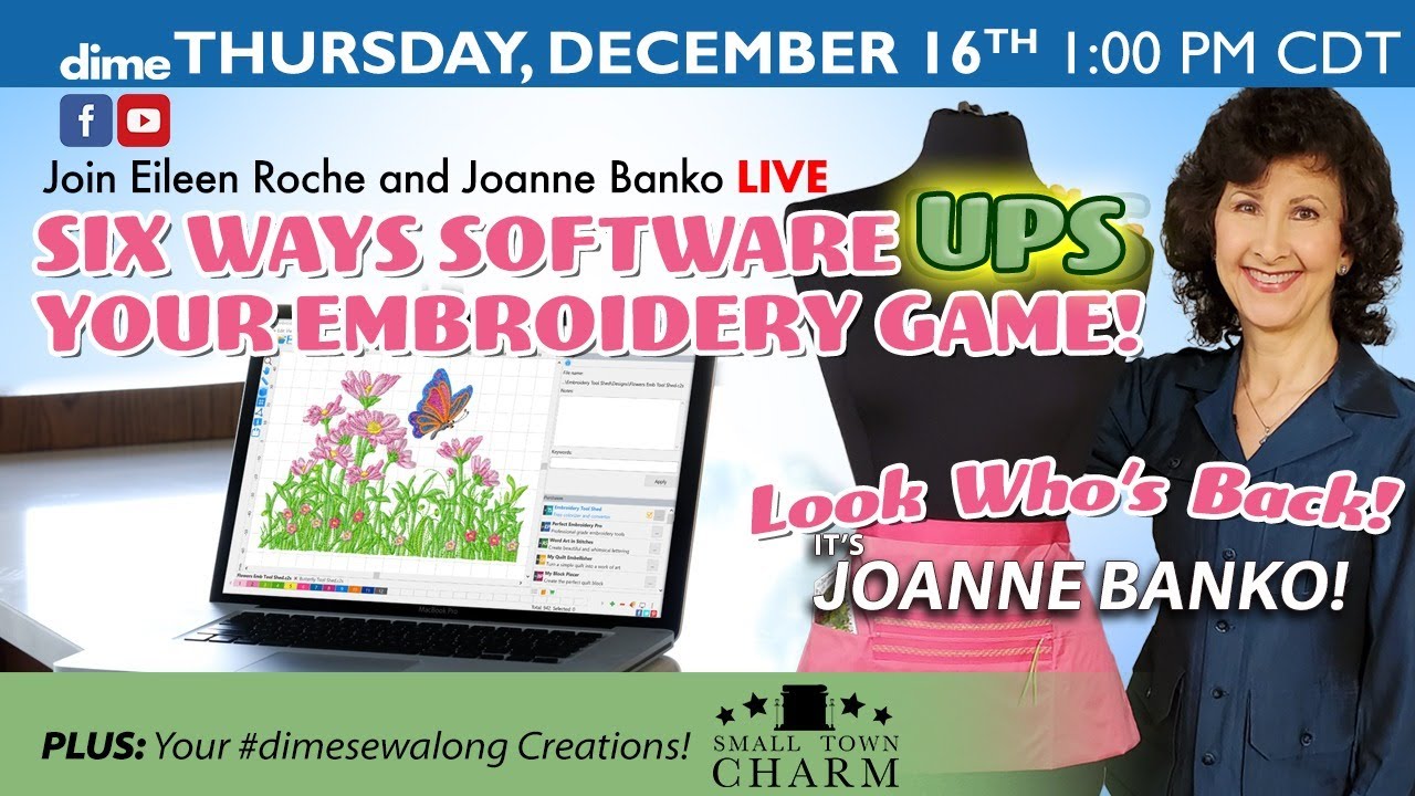 SIX WAYS SOFTWARE UPS YOUR EMBROIDERY GAME! | Between Friends - YouTube