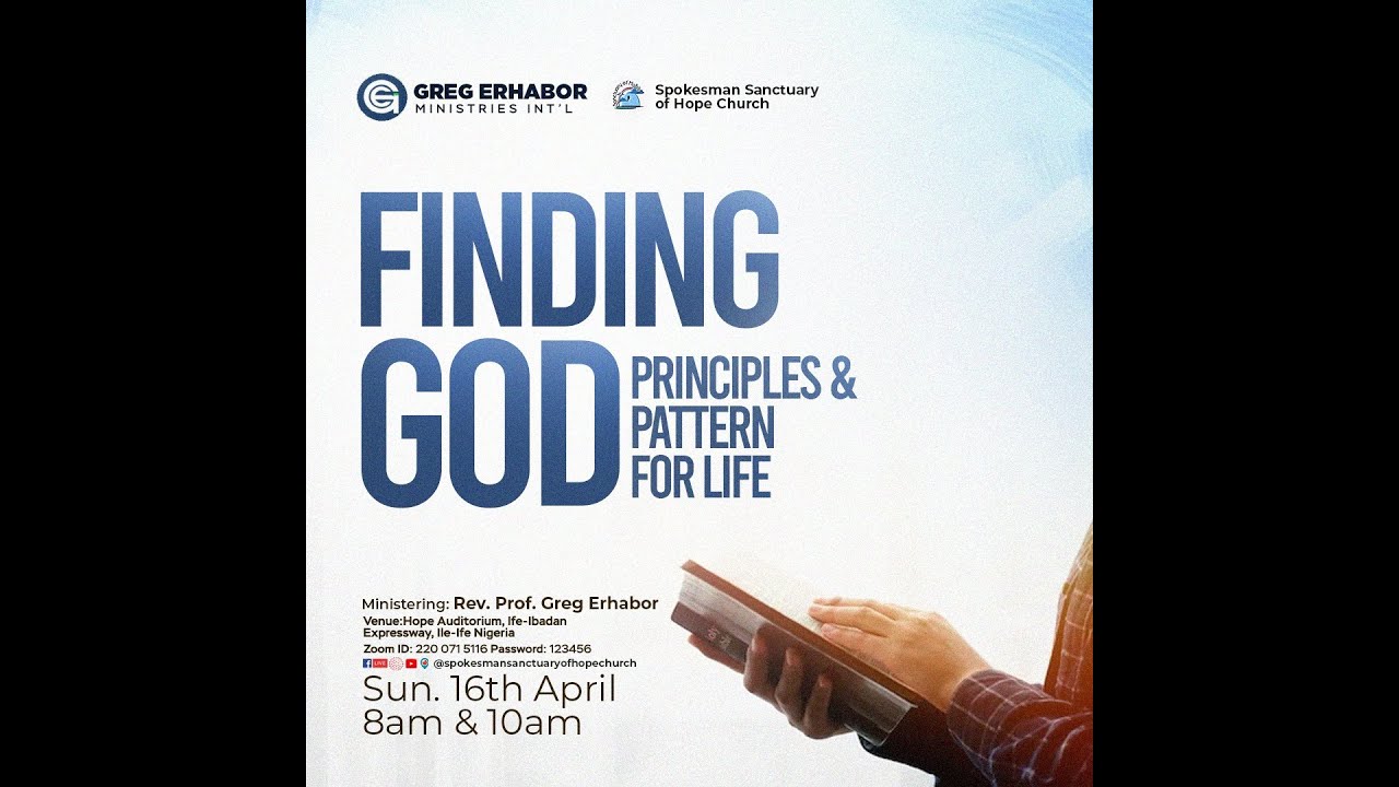 FINDING GOD: PRINCIPLES AND PATTERN FOR LIFE - ORDERING YOUR PRIVATE ...