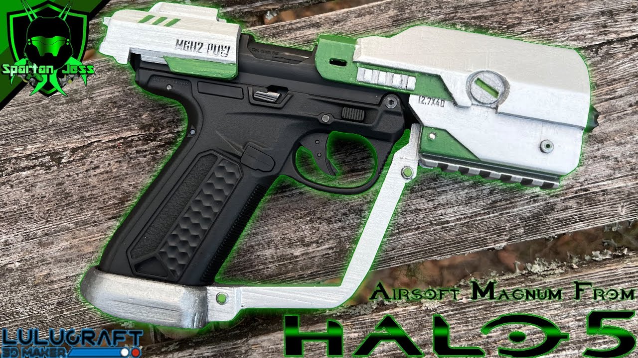 Halo 5 Airsoft Magnum Review - YouTube