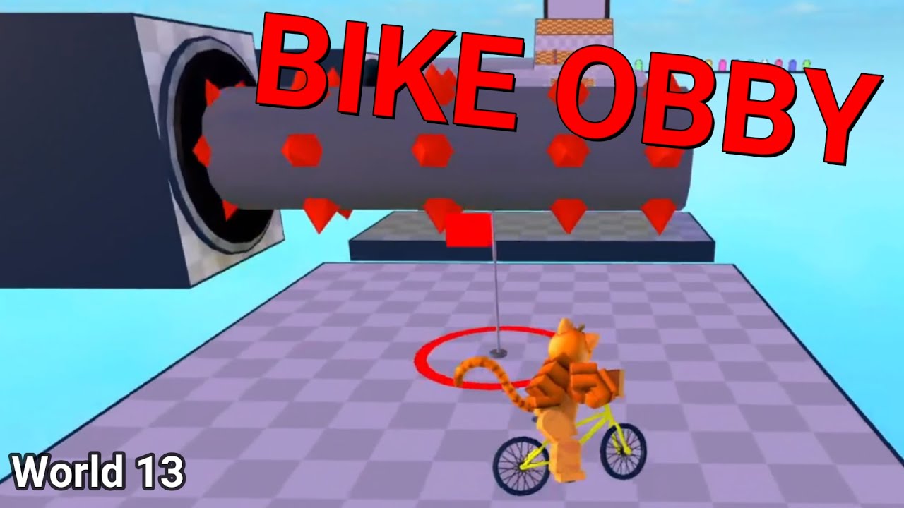 Obby But You're on a Bike (World 13) [Roblox] - YouTube