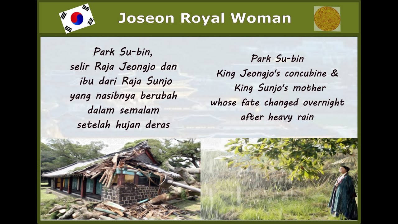 Park Su-bin, selir Raja Jeongjo & ibu dari Raja Sunjo.King Jeongjo's ...